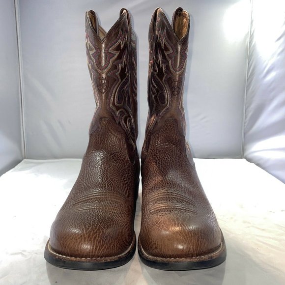 Ariat | Shoes | Ariat Mens Brown Cobalt Xr Pro 38549 Embroidered ...